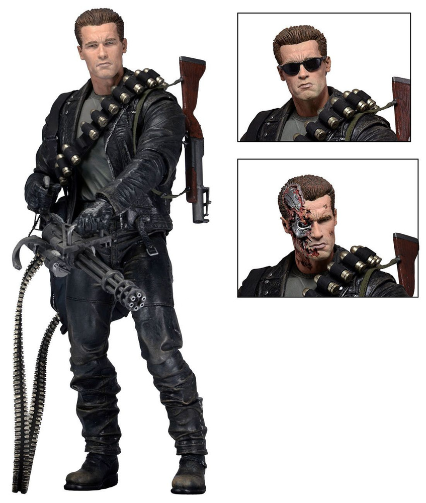 Фигурка Терминатор 2 - Pescadero Escape Terminator Т-800 (18см) Шварц ...