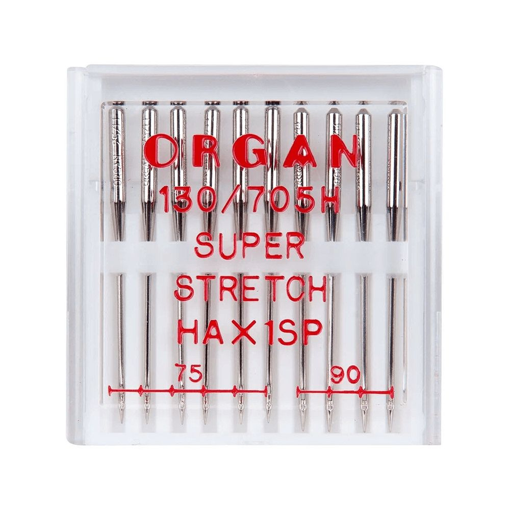 Иглы супер cтретч Organ № 75,90 - 10 шт. в уп./ 130/705.75.5.H-HAx1SP купить на OZON по низкой ...