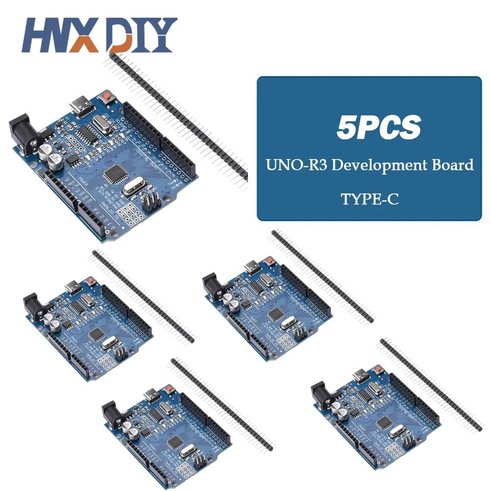 1-10 шт. R3 CH340G MEGA328P чип UNO R3 с USB/TYPE-C КАБЕЛЕМ ATMEGA328P ...