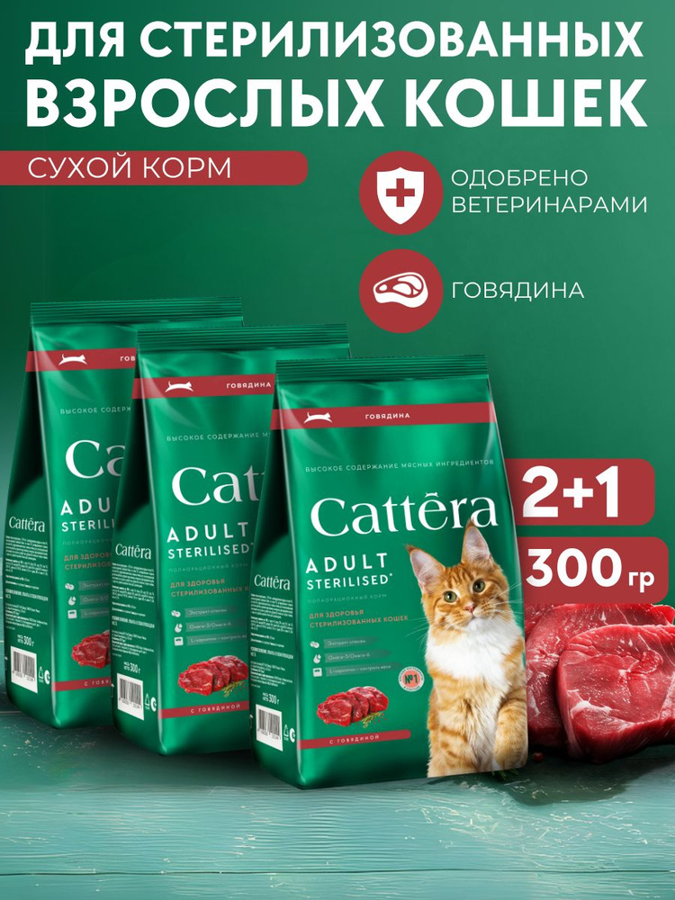 Корм для кошек сухой CATTERA полнорационный для взрослых ...