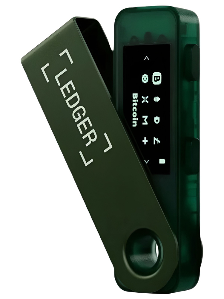Аппаратный криптокошелек Ledger Nano S Plus Emerald Green 2025 на русском языке от официального ...