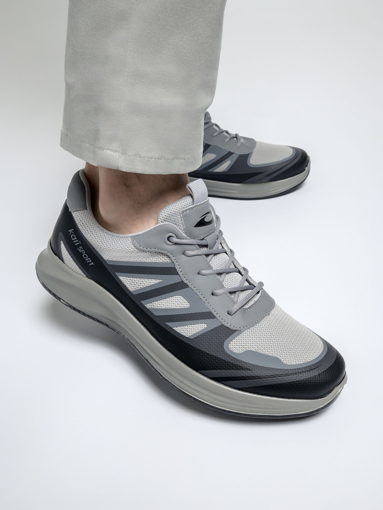 Кроссовки Мужской Kari Текстиль, ТПУ (термополиуретан), размер 43 G Демисезон Шнурки купить c ...