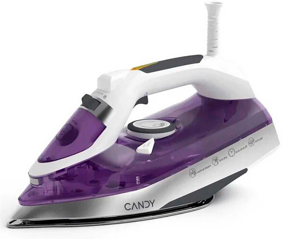 Утюг Candy Steam iron CI-105, белый/фиолетовый купить на OZON по низкой ...