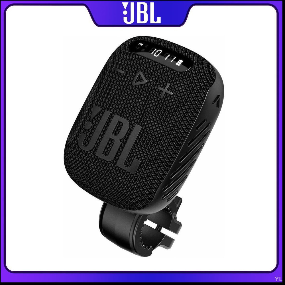 Портативная акустика JBL Wind 3, Bluetooth 5.0,IP67,черный,открытый велосипед сабвуфер ...