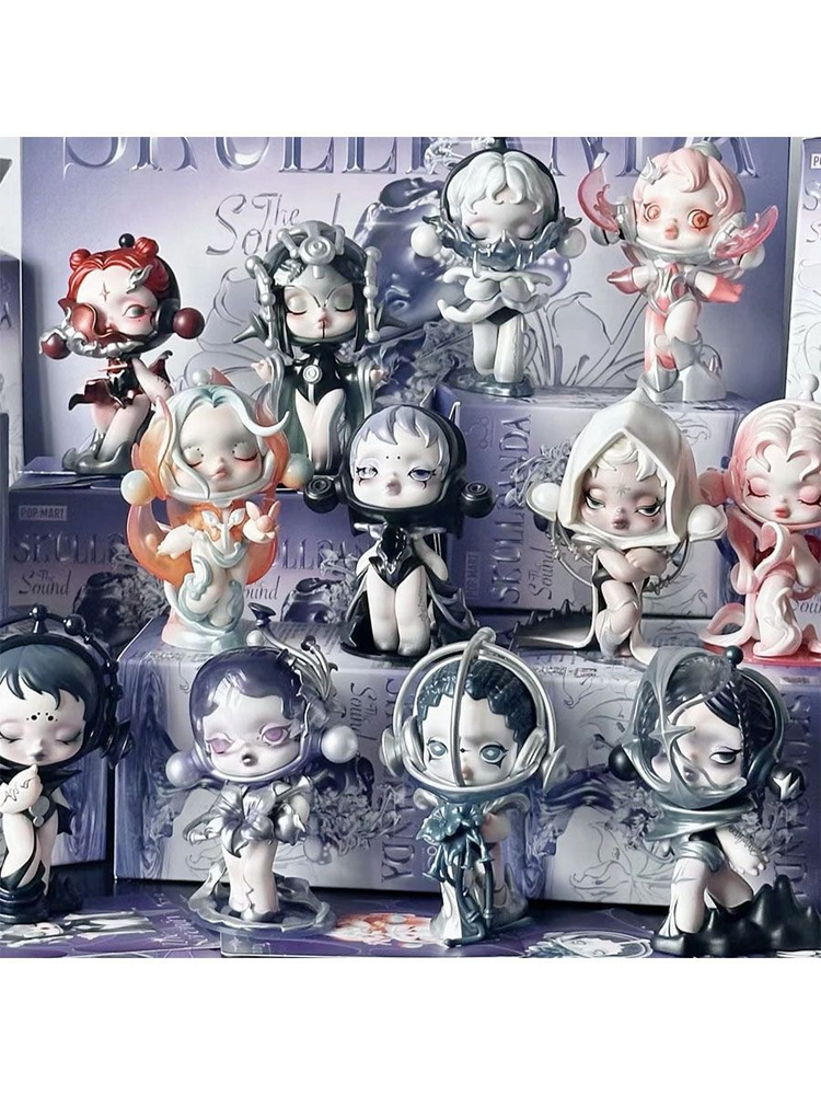 Bubble Mart Blind Box Звуковая серия SKULL PANDA SP Ручной офисный ...