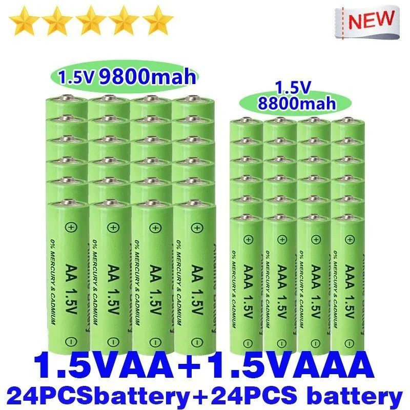 AA + AAA / AA1.5V9800mAh / 1.5VAAA 8800mah Щелочной аккумулятор дистанционно управляемый ...