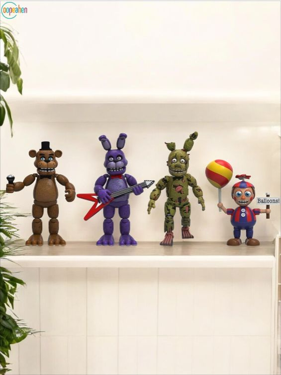 FNAF Игрушки : Freddy Fazbear, Golden Freddy, Funtime Foxy Фигурки ПВХ ...