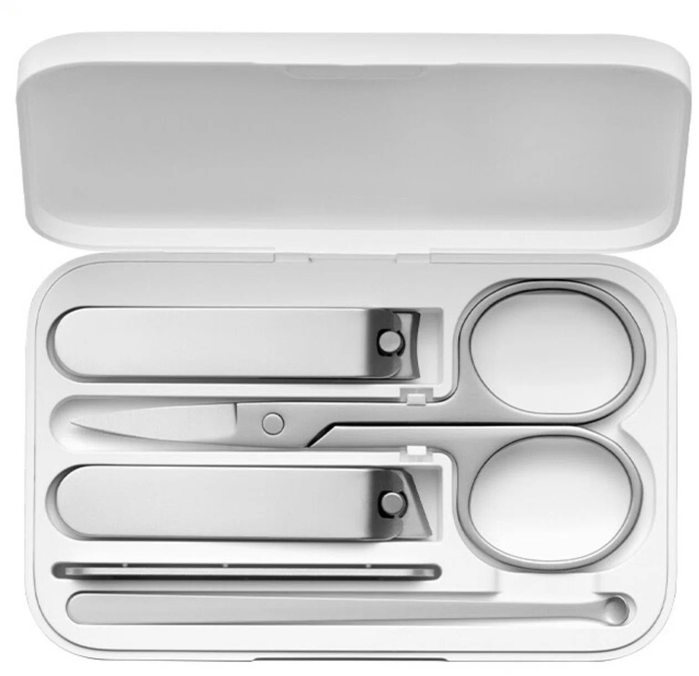 Маникюрный набор Xiaomi Mijia Nail Clipper Five Piece Set, белый ...