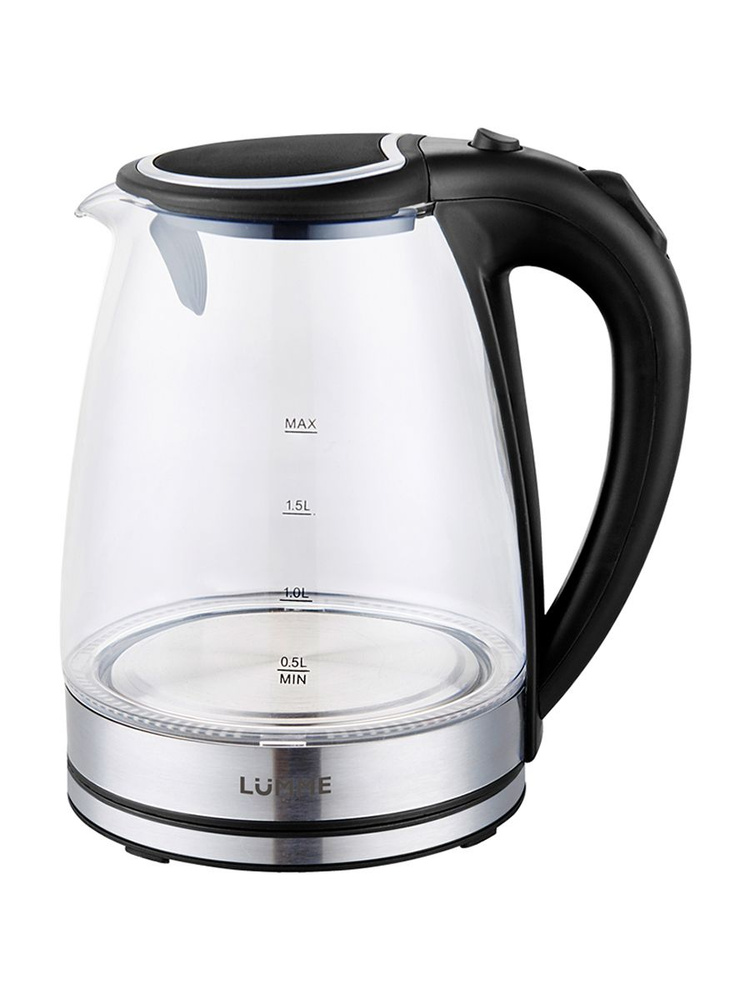 Чайник электрический LUMME LU-KT4118A стеклянный 2 л, черный жемчуг купить на OZON по низкой ...