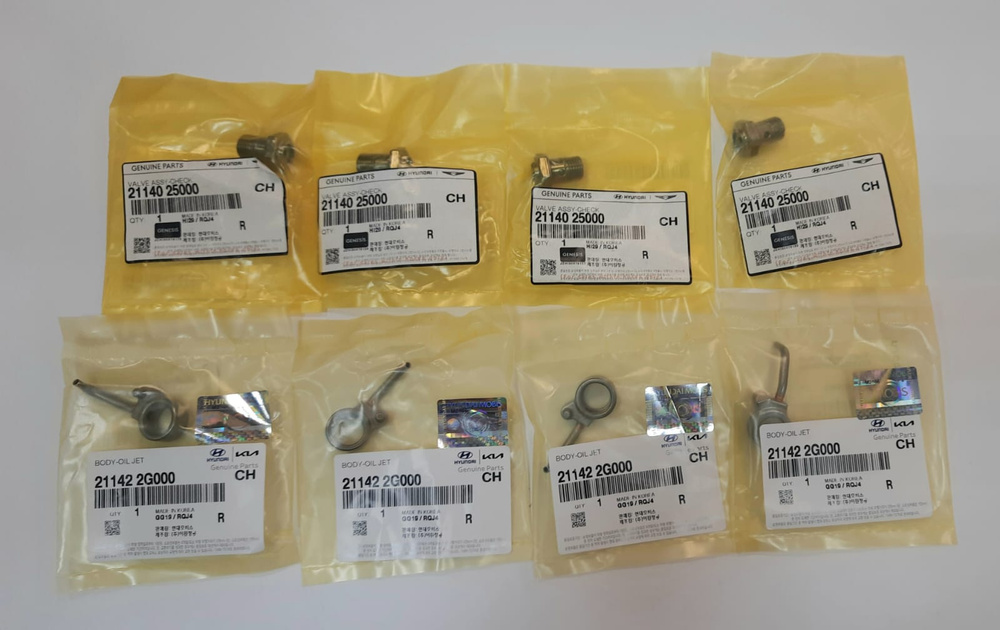 Масляные форсунки комплект Kia G4KD / G4KE купить на OZON по низкой ...