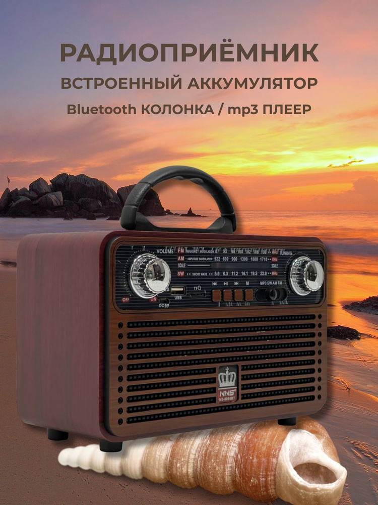 Радиоприёмник NS-8095/Bluetooth/USB/MP3/TM купить на OZON по низкой ...