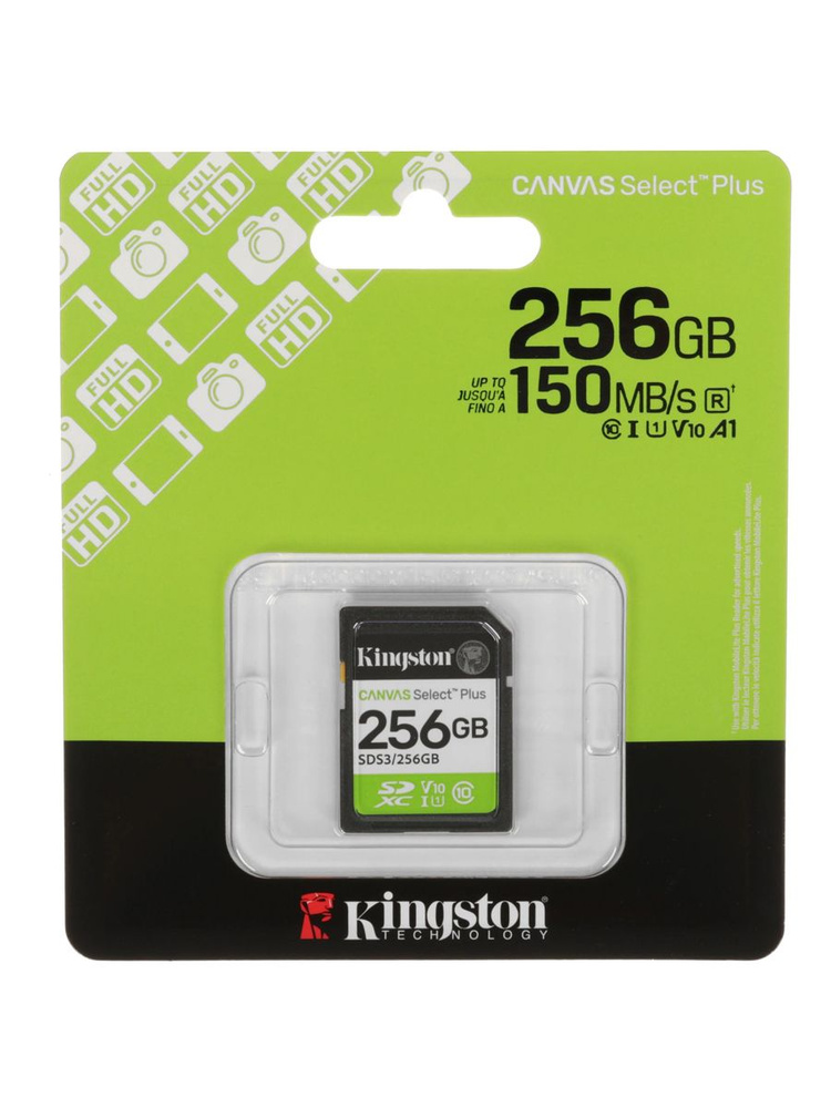 Kingston Canvas Select Plus 256 ГБ Карта памяти SDXC (SDS3/256GB), без адаптера купить на OZON ...