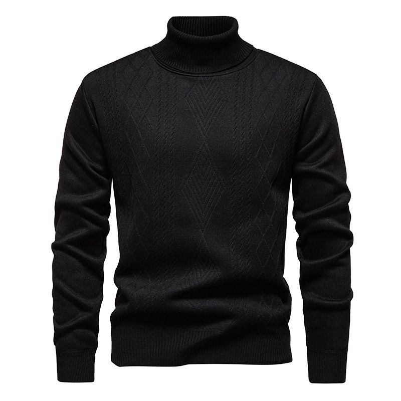 Свитер Мужской MOOCIE черный Хлопок, размер 54 Без застежки Аппликация свободный Длинный ...