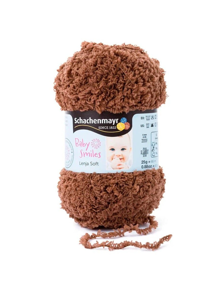Пряжа Lenja Soft Baby Smiles, 85м/25г, 9807560 (01011, teddy ...