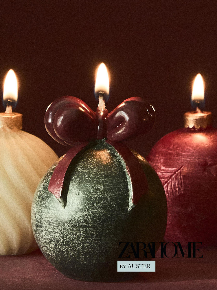 Свеча ZARA HOME "GINGERBREAD • Новогодний шар" дляУниверсальный, 6 см ...