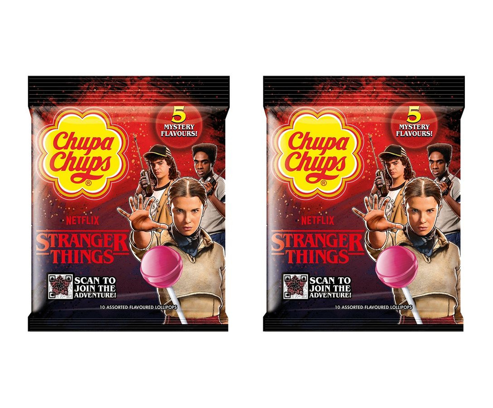Леденцы Chupa Chups Stranger Things Right Side Up, 2 уп по 120 г купить ...