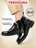 Ботинки Женский Tervolina черный, размер 38 челси Демисезон F Молния Стандартный низкий (до 4 см ...