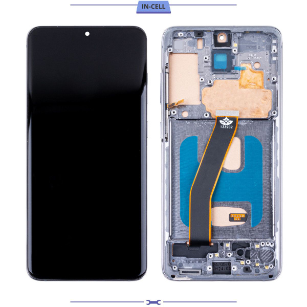Дисплей для Samsung Galaxy S20 G980F модуль с рамкой Серый - (In-Cell ...