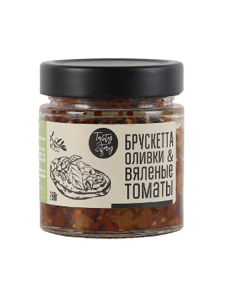 Вопросы и ответы о Брускетта Tasty Story из зеленых оливок и вяленых томатов 200 г, Россия ...