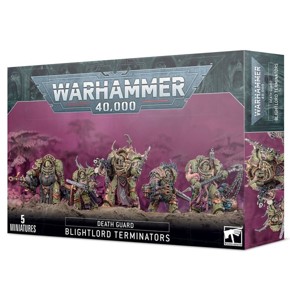Модель для сборки Warhammer 40000 Death Guard: Blightlord Terminators ...