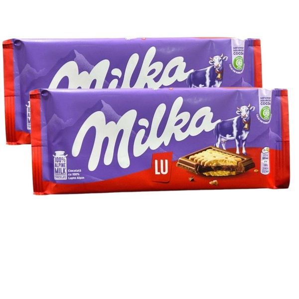 Шоколад молочный Milka Lu 87 грамм (Германия) 2 штуки купить на OZON по ...