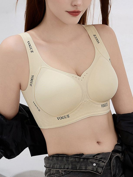 Бюстгальтер Женский MOOCIE с мягкой чашкой, размер 90B, 90C шампань Нейлон, Поролон Китай Крючки ...