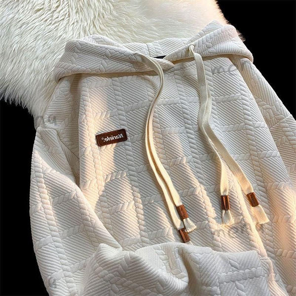 Толстовка Мужской, Женский SYJYW Шнуровка, Бахрома абрикосовый Без застежки Лавсан, Поролон ...