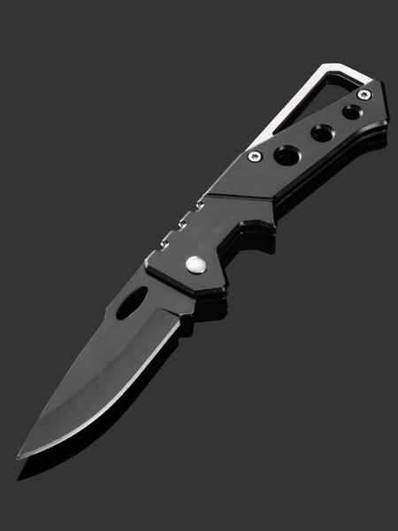 Нож складной туристический комбинированный Ruher, длина лезвия 6 5 см, черный купить на OZON по ...