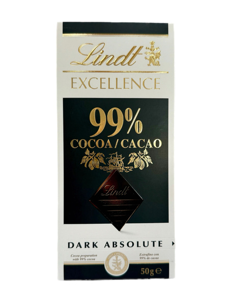 Lindt 99% какао Excellence Dark Absolute темный шоколад, 50 гр (из ...
