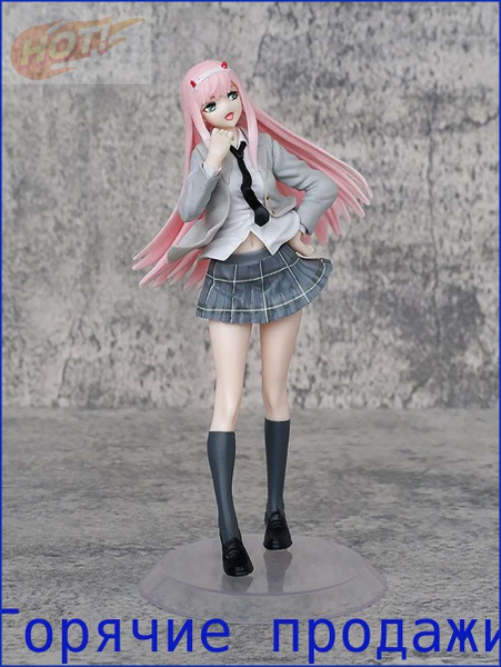 Аниме фигурка Darling in the FranXX Zero Two Seifuku 19см купить на OZON по низкой цене (2909786742)