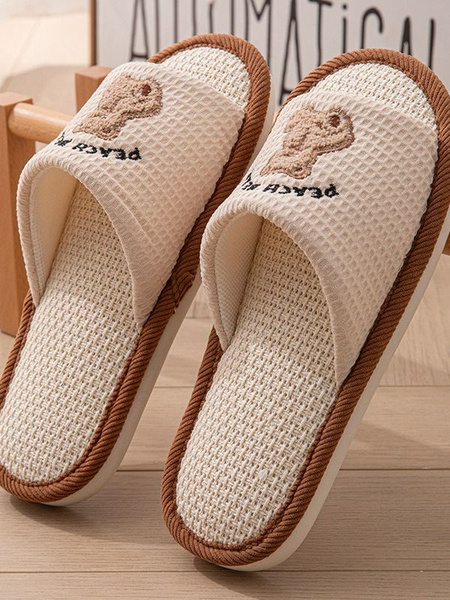 Тапочки Женский, Мужской SYJWY, размер 40, 41 темно-бежевый На любой сезон купить c доставкой на ...