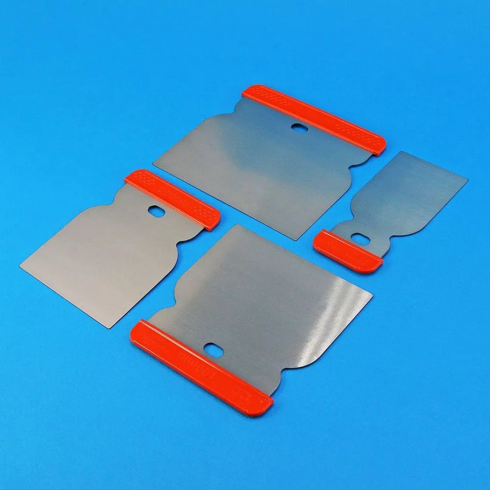 GEALFIS набор шпателей металлические 4 шт 50 80 100 120 мм для шпаклевки авторабот и ...