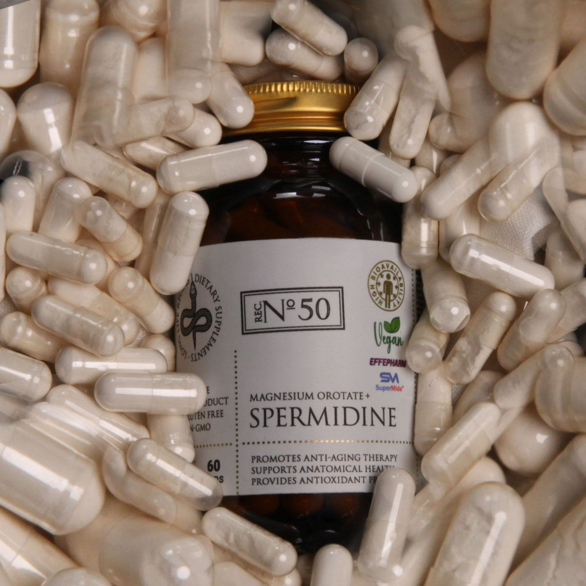 Спермидин (Spermidine) 10 мг и Магний Оротат 10 мг SuperMide, Effepharm ...