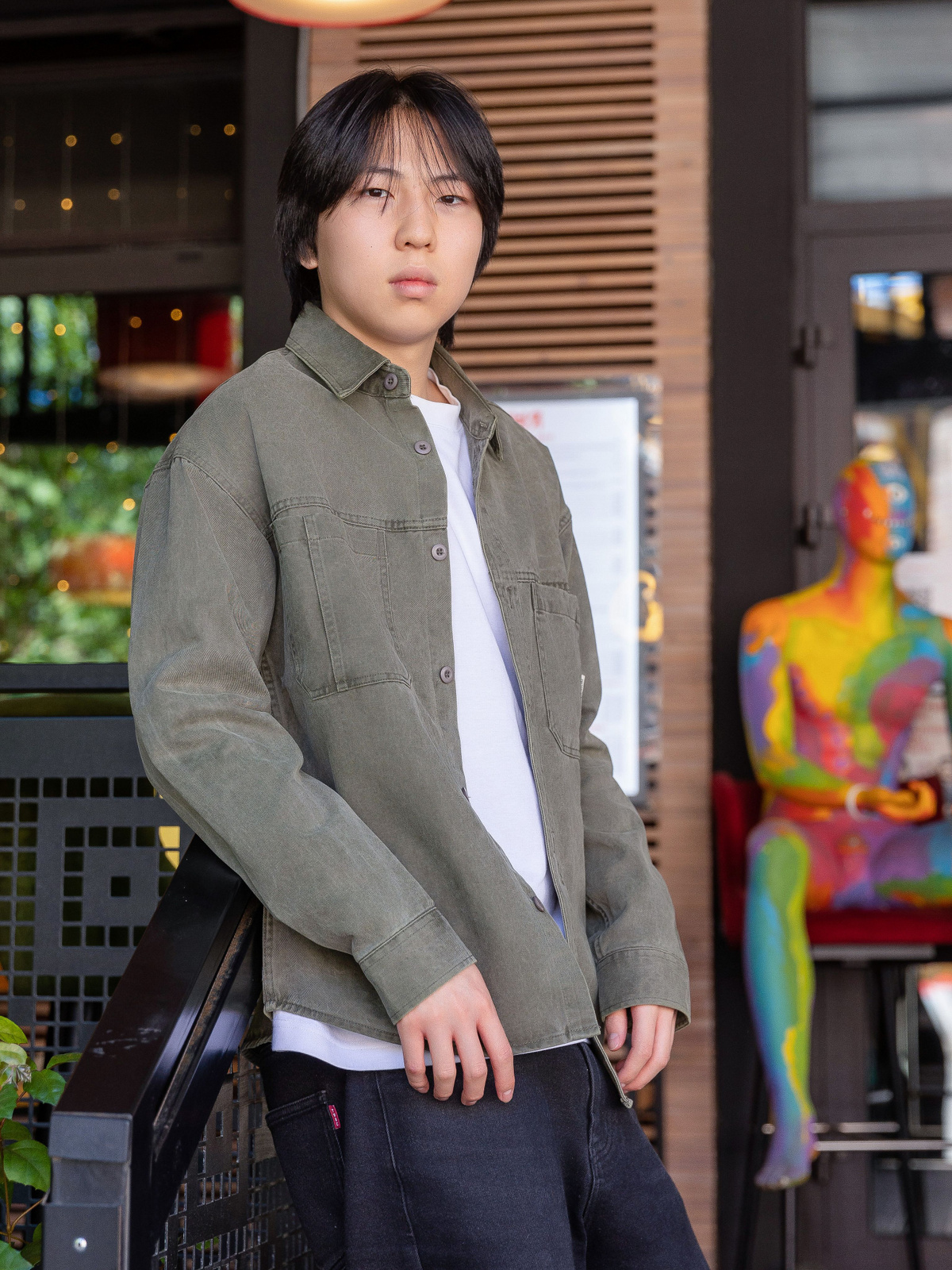 Рубашка Мужской Brostem глубокий зеленый Длинный Хлопок Карманы Однотонный, размер 50 ...