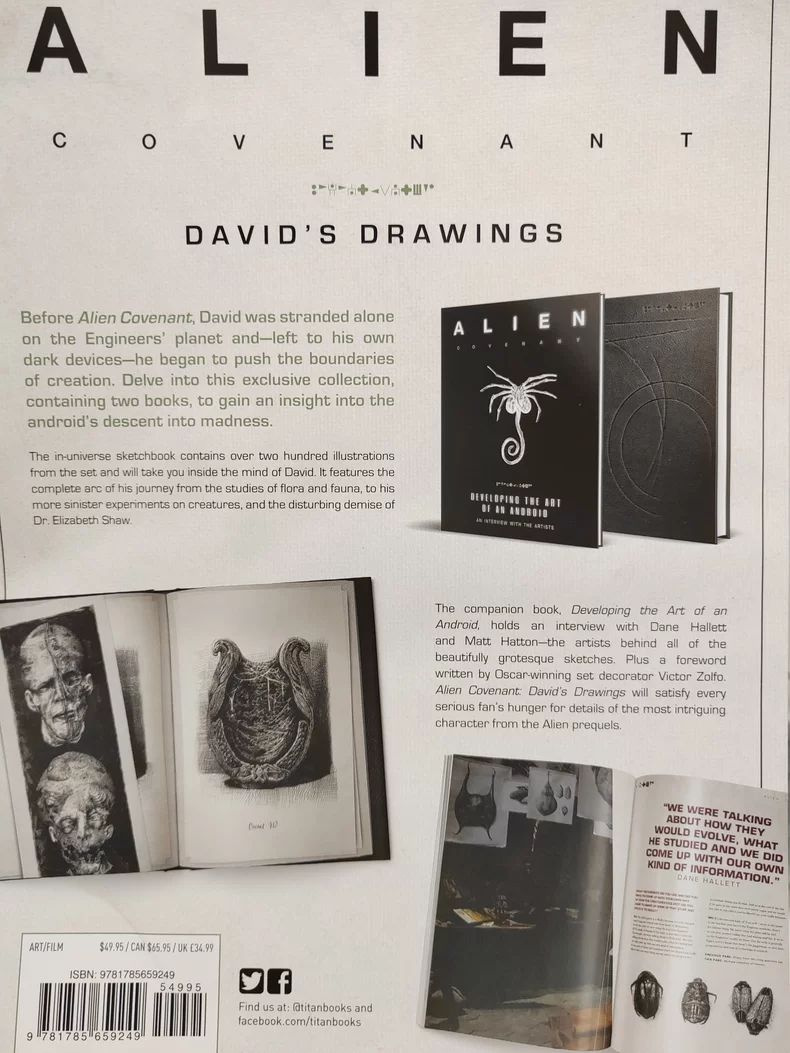 Alien Covenant: Davids Drawings/Чужой завет: Рисунки Давидса английская ...