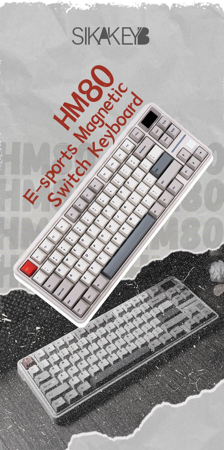 Магнитная клавиатура Sikakeyb Castle HM80 82 Key %80 / английская ...