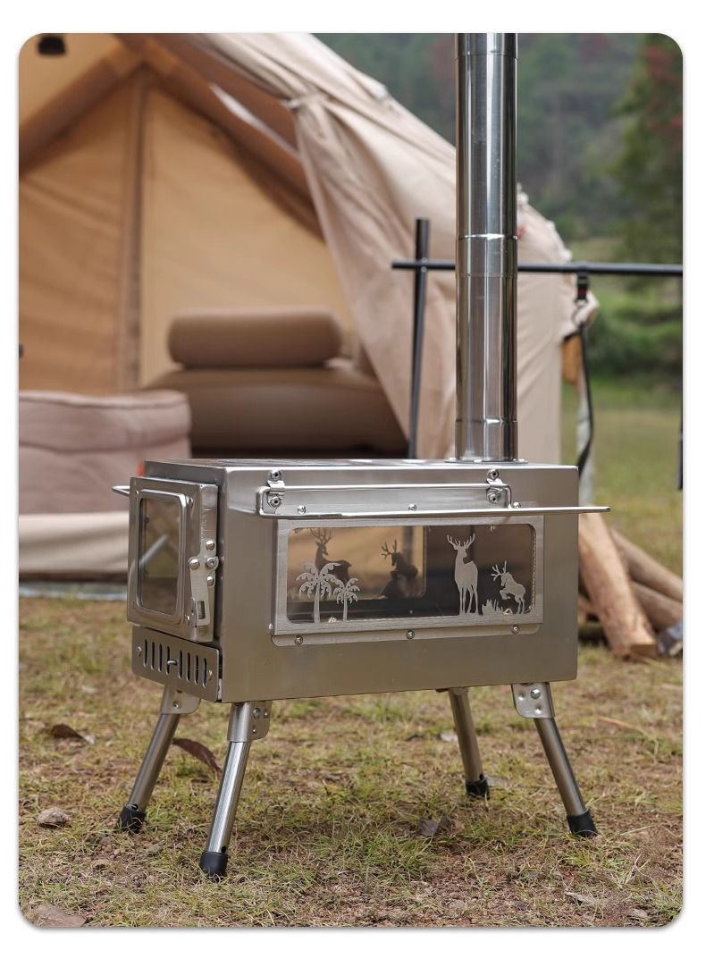 Отопительная печь-камин для туризма, отдыха на природе, палатки ...