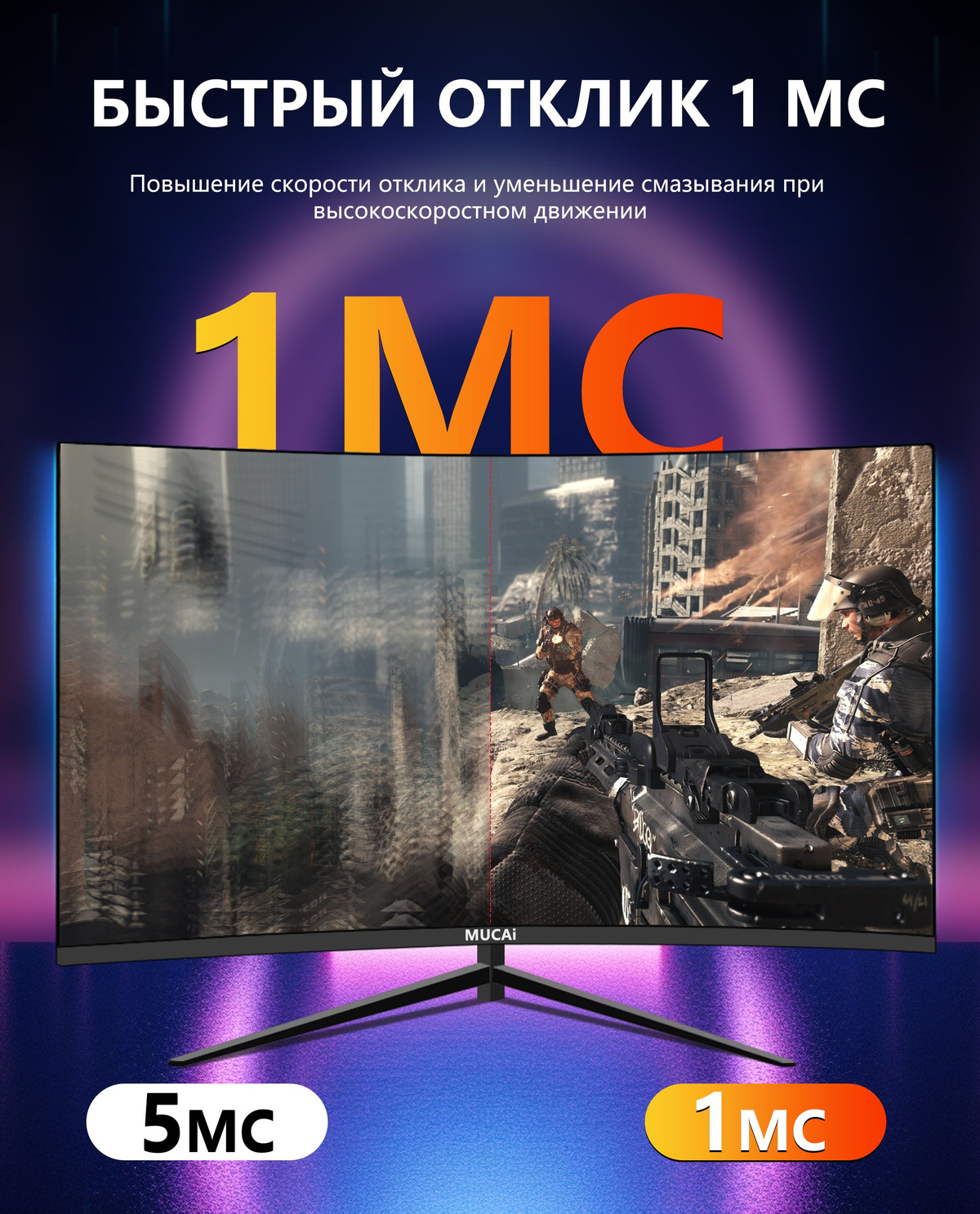 Mucai 27" Монитор NQ2714S 144 Гц 1920x1080 Full HD, черный матовый купить на OZON по низкой цене ...