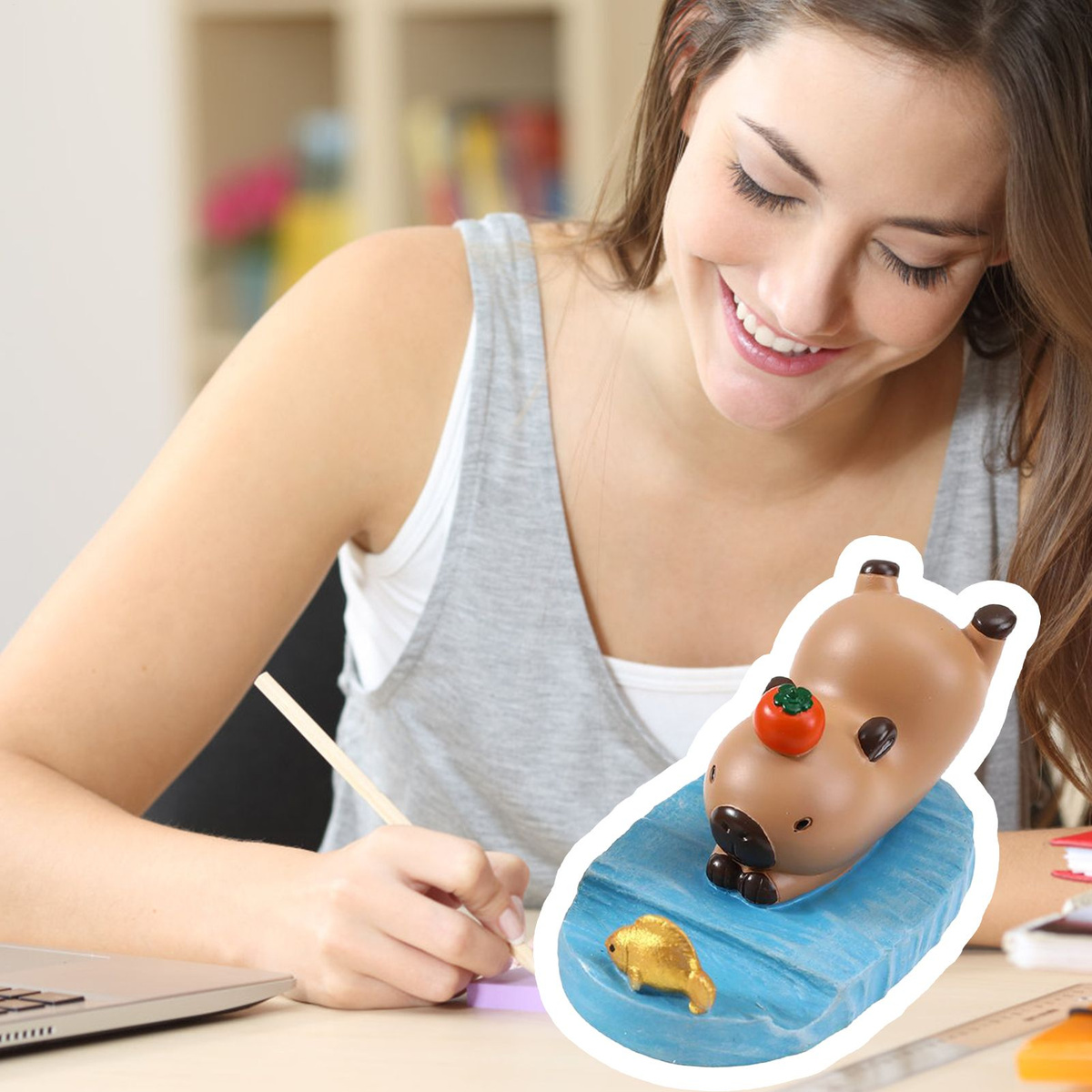 Симпатичный держатель телефона Capybara, Cartoon Animal Phone Stand ...