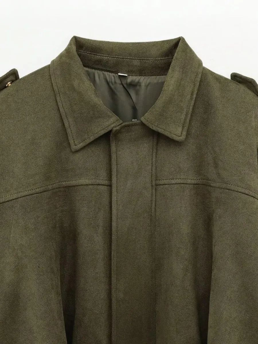 Куртка Женский LOVE REPUBLIC Кисточки зеленый пиджачный Полиэстер, Экокожа, размер 44, 45 ...