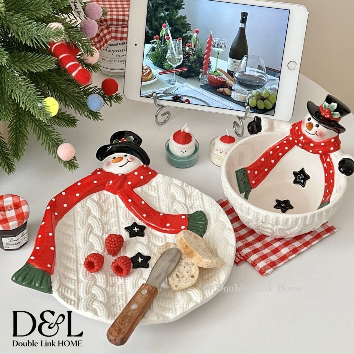 Миска IKEA, КерамикаРождественская чаша "Снеговик" - керамика, 13×12×14 см купить c доставкой на ...