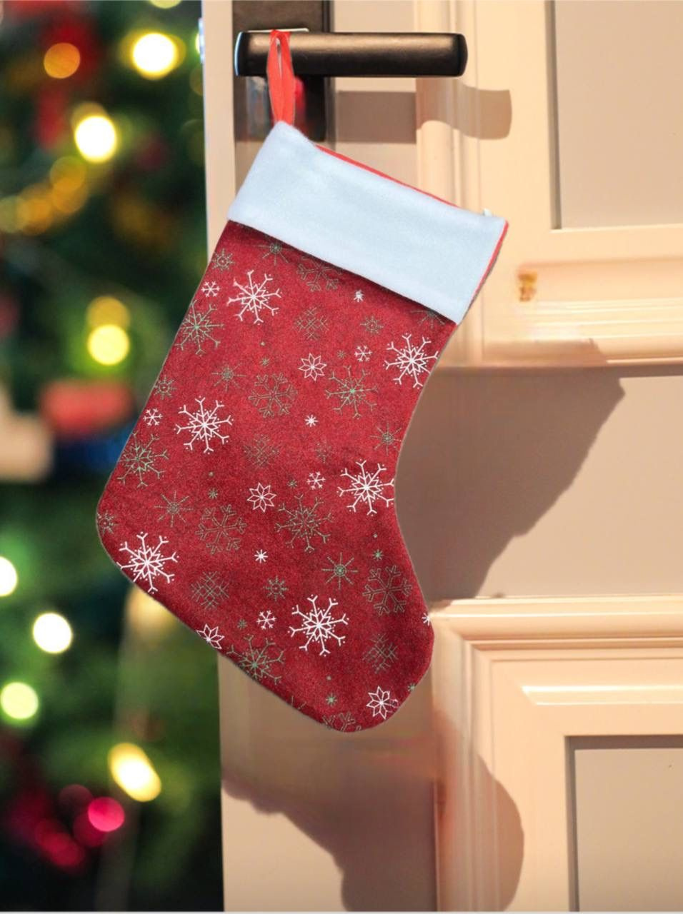 Новогодний Носок для Подарков купить c доставкой на OZON по низкой цене ...