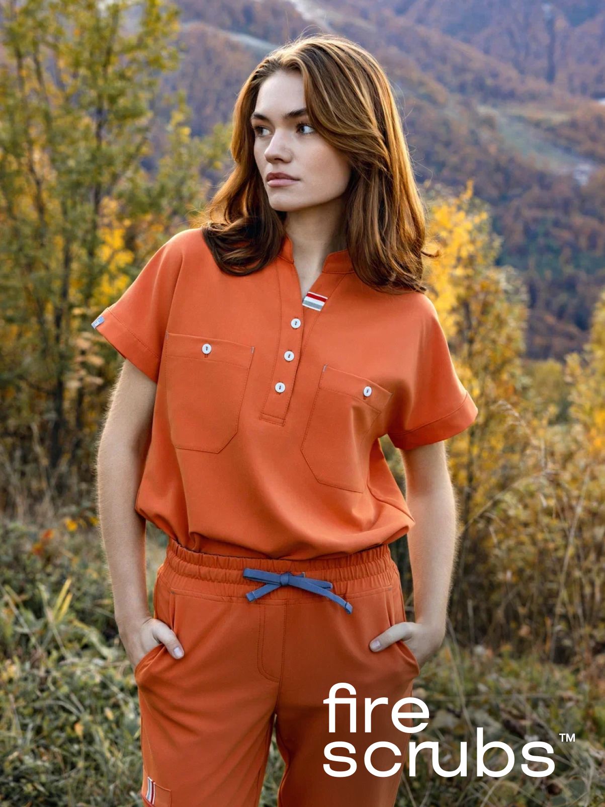Костюм рабочий Женский Fire Scrubs, размер 48 терракотовый, рост 170 ...