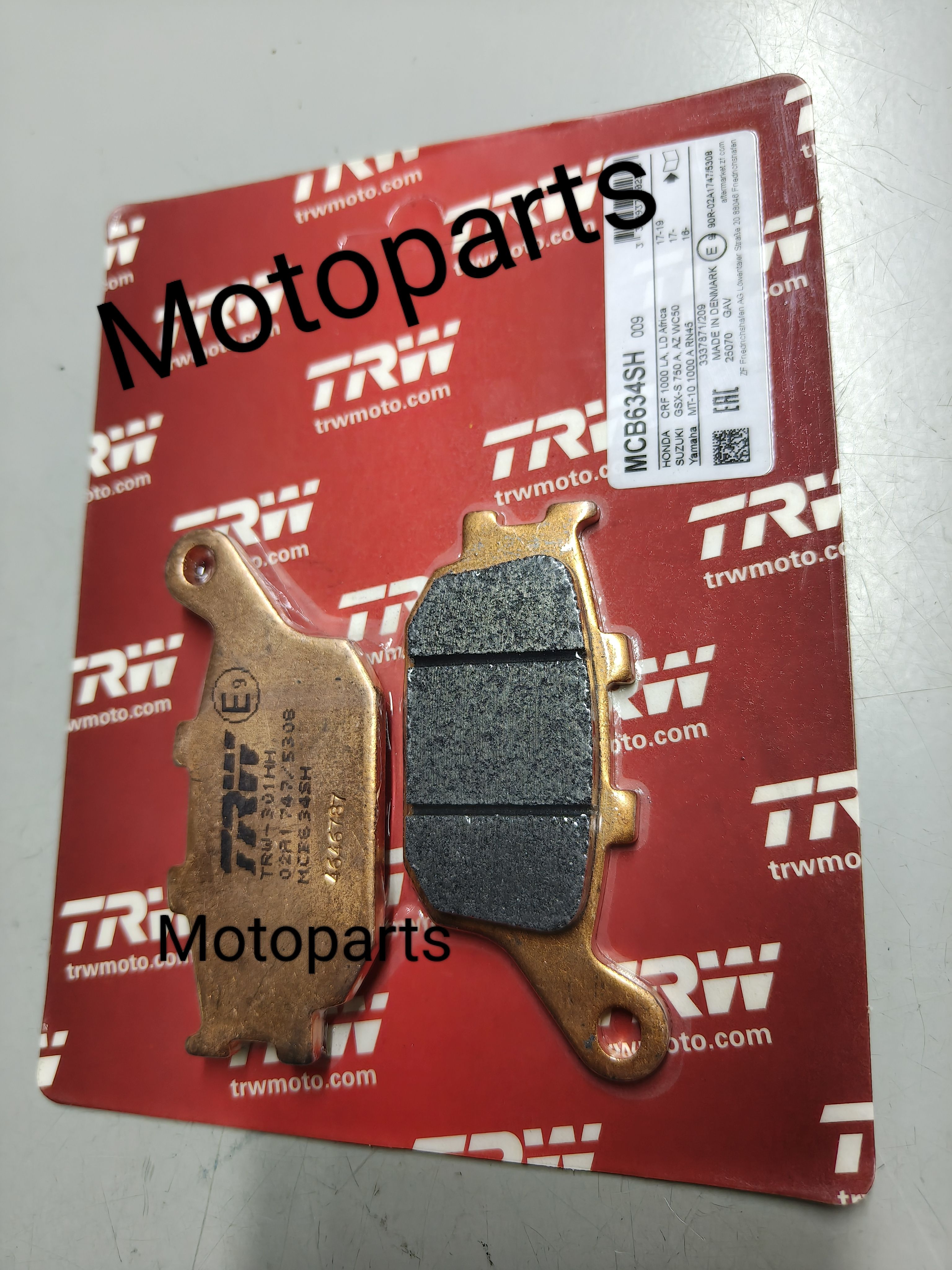 Колодки тормозные TRW MCB634SH аналог MCB634, Honda CBR600, CB400 ...