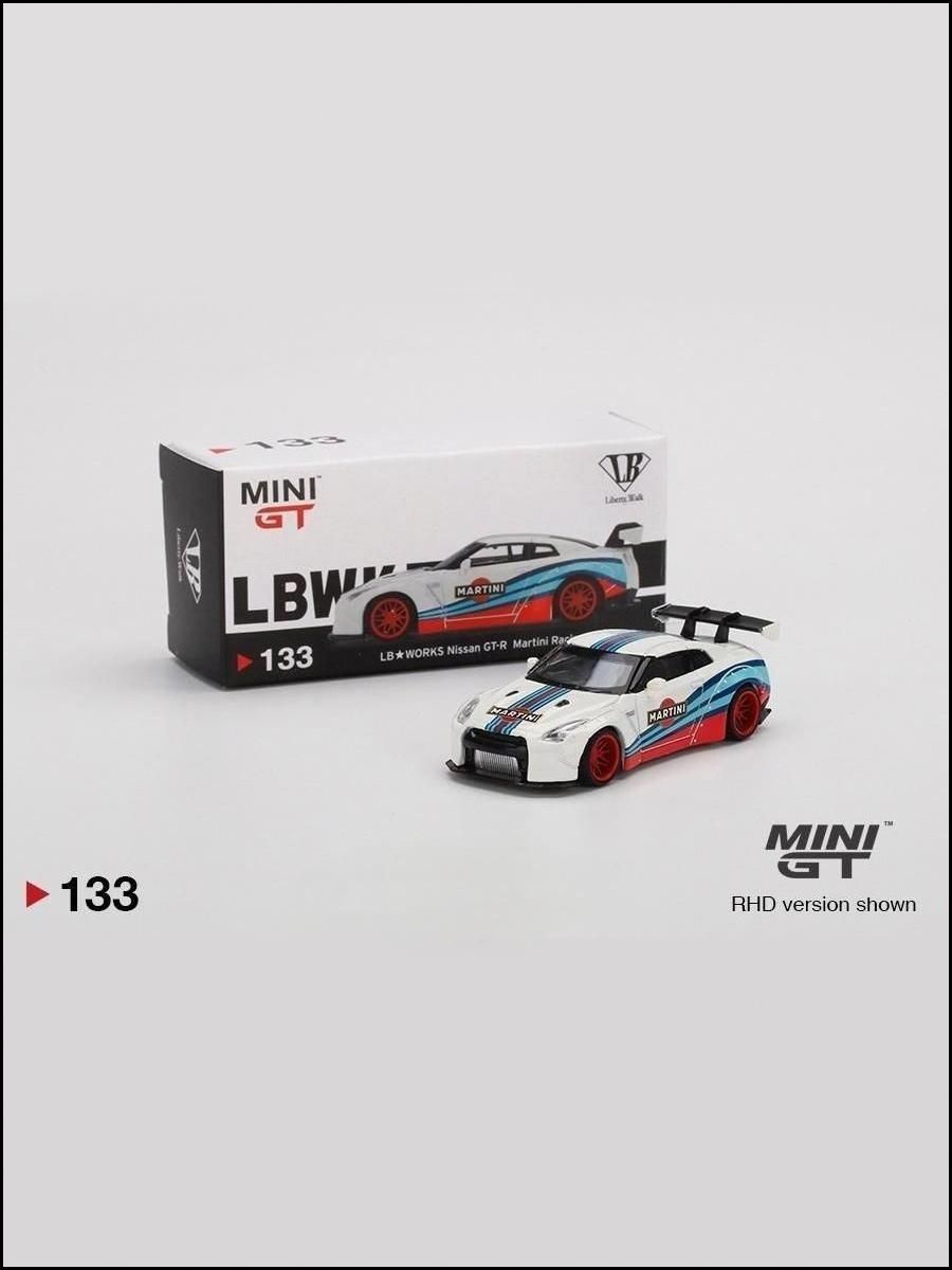 Машинка MINI GT 1/64 #133 LB Works NissanGT-R R35 Type 1 Rear Wing ...
