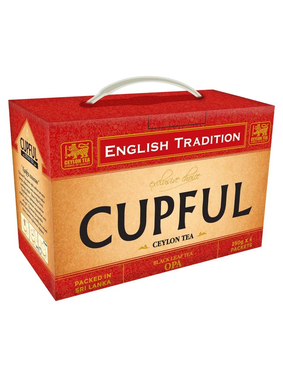 Чай Cupful English Tradition OPA черный 1кг (250 гр x 4 шт) купить на ...