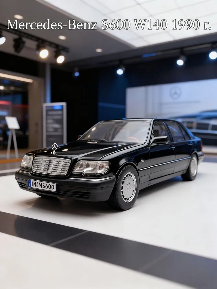 Масштабная модель автомобиля Mercedes-Benz S600 W140 1990 г купить на ...