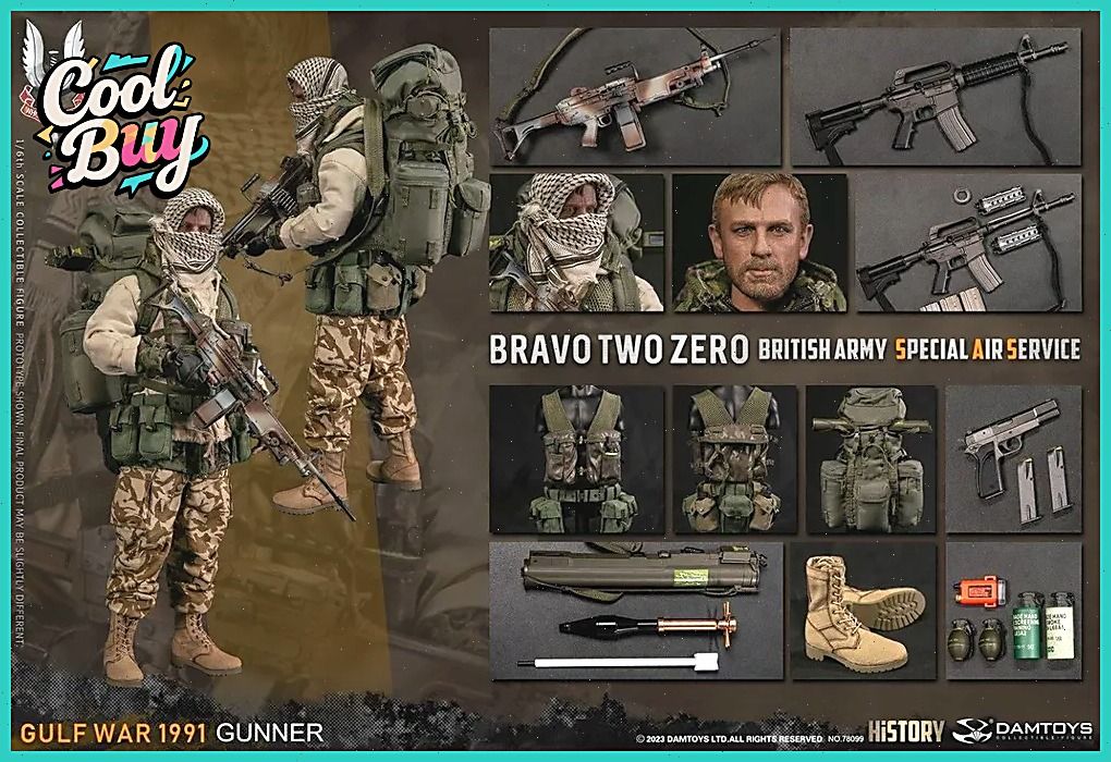 DAMTOYS DAM78099, Bravo Two Zero British Army Special Air Service 1991 ...