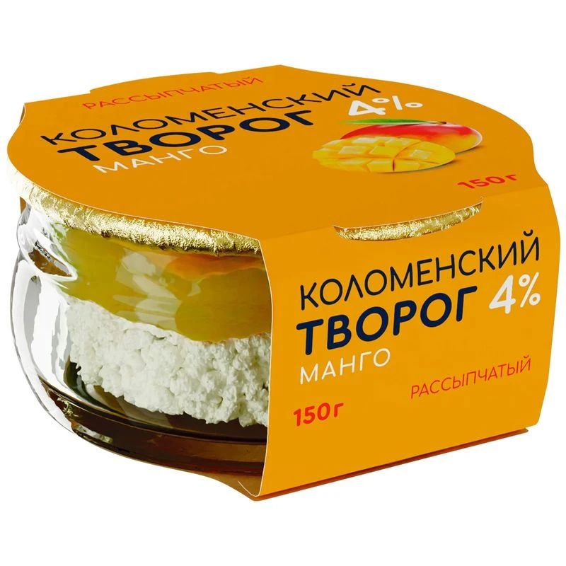 Творог Коломенский манго рассыпчатый 4%, 150г купить на OZON по низкой ...