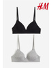 Бюстгальтер Женский H&M с мягкой чашкой, размер 80B серый Хлопок Повседневный Бангладеш купить c ...